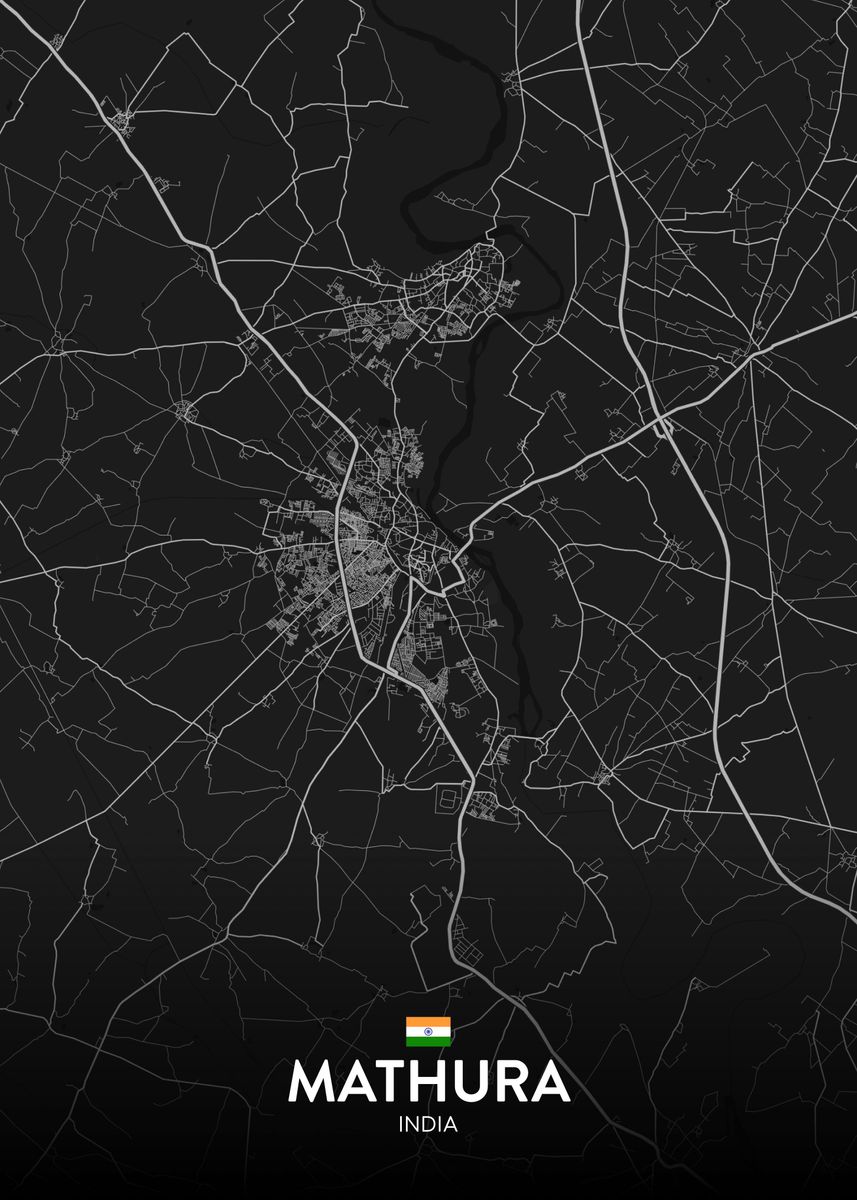 'Mathura IN' Poster by IMR Designs | Displate