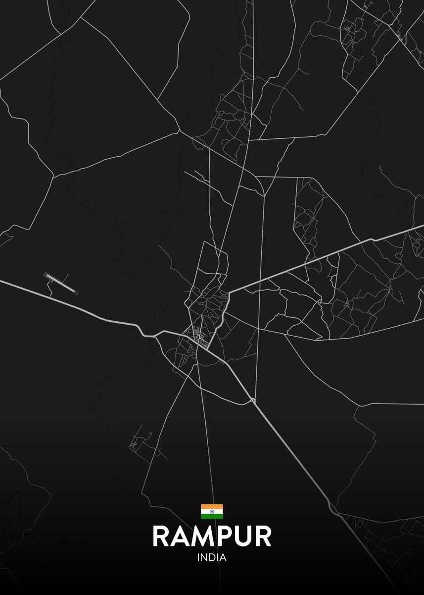 'Rampur IN' Poster, picture, metal print, paint by IMR Designs | Displate