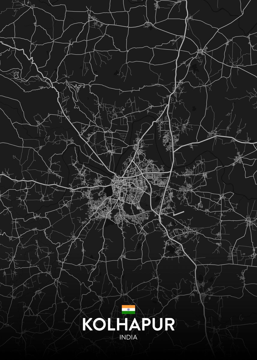 'Kolhapur IN' Poster by IMR Designs | Displate