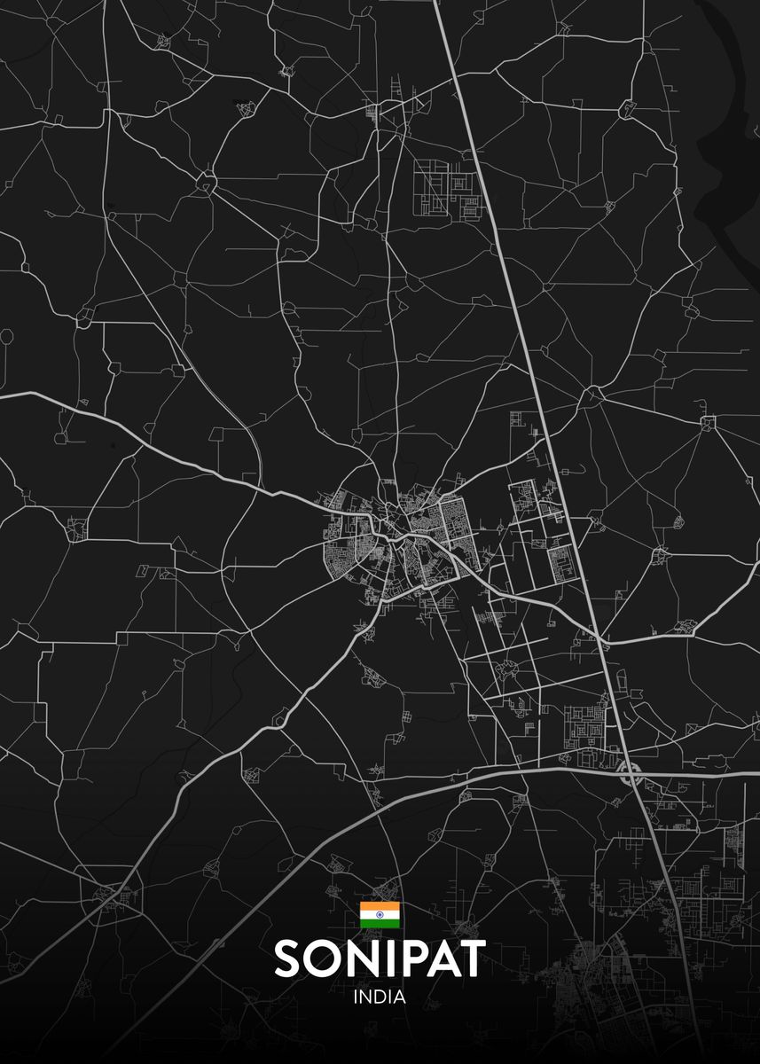 'Sonipat IN' Poster, picture, metal print, paint by IMR Designs | Displate