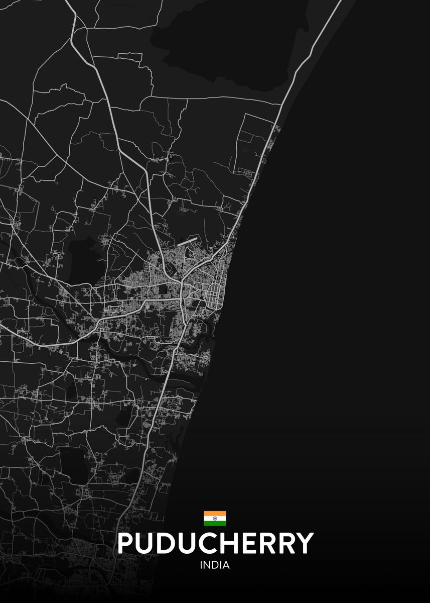 'Puducherry IN' Poster, picture, metal print, paint by IMR Designs ...