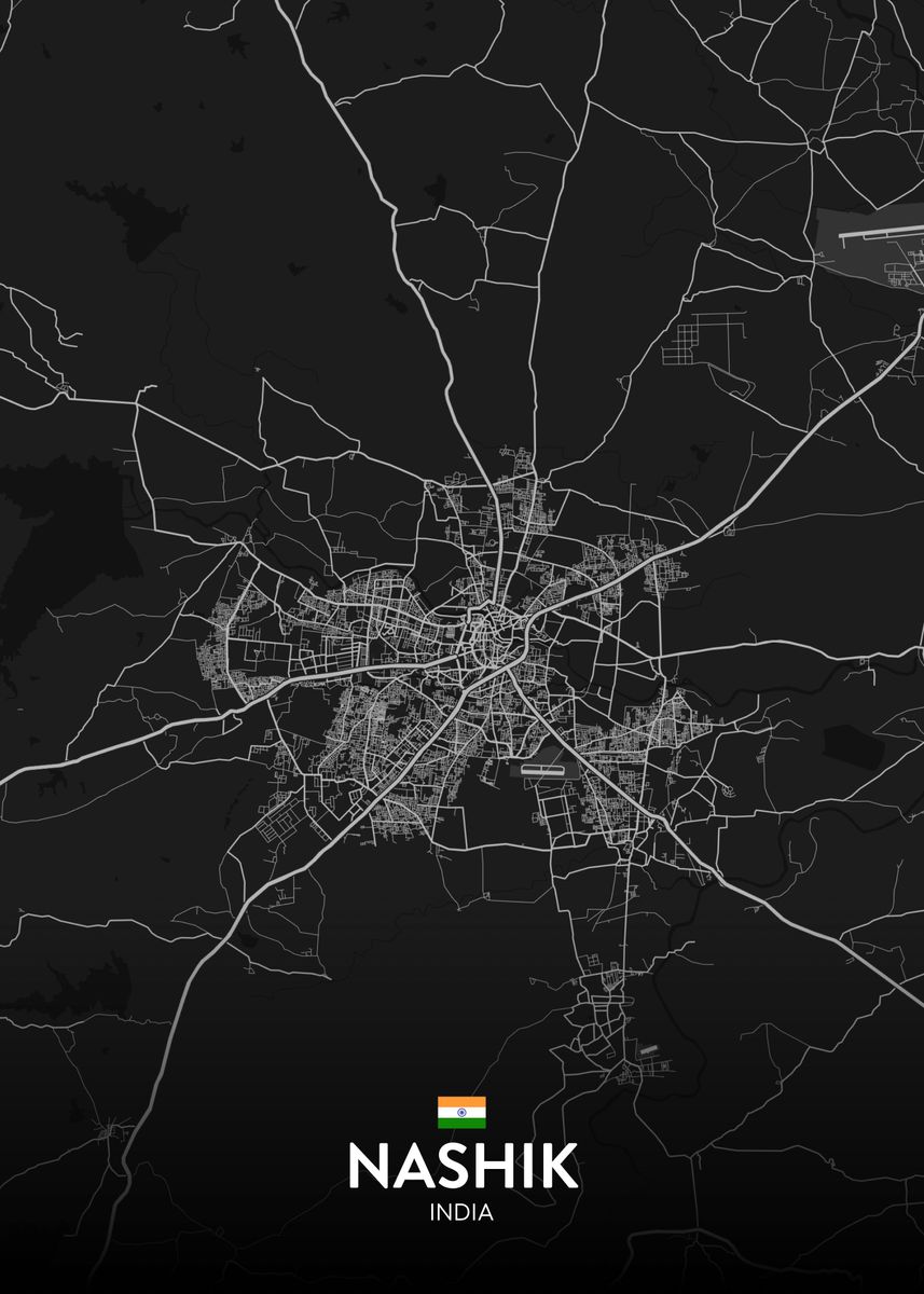 'Nashik IN' Poster, picture, metal print, paint by IMR Designs | Displate