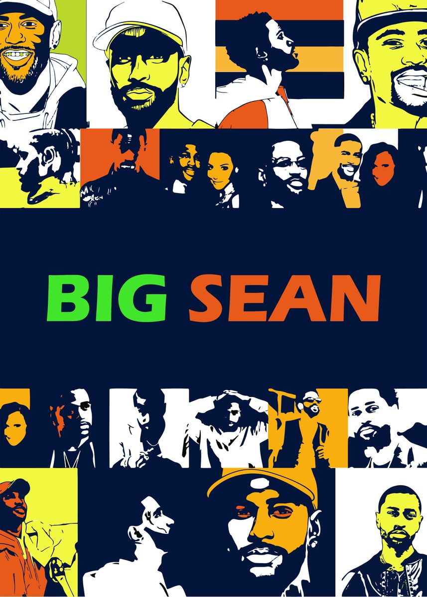 'Big Sean rapper' Poster, picture, metal print, paint by Dinh Thi Oanh ...