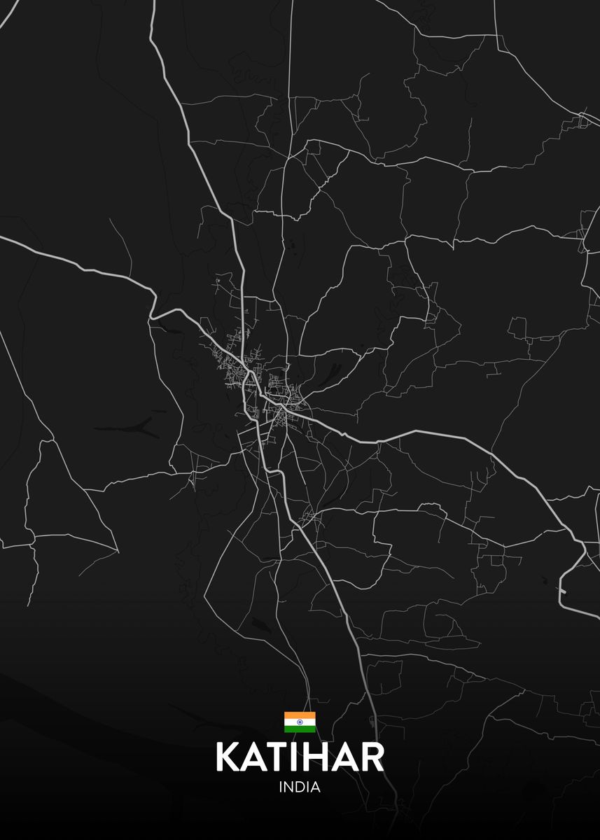 'Katihar IN' Poster, picture, metal print, paint by IMR Designs | Displate