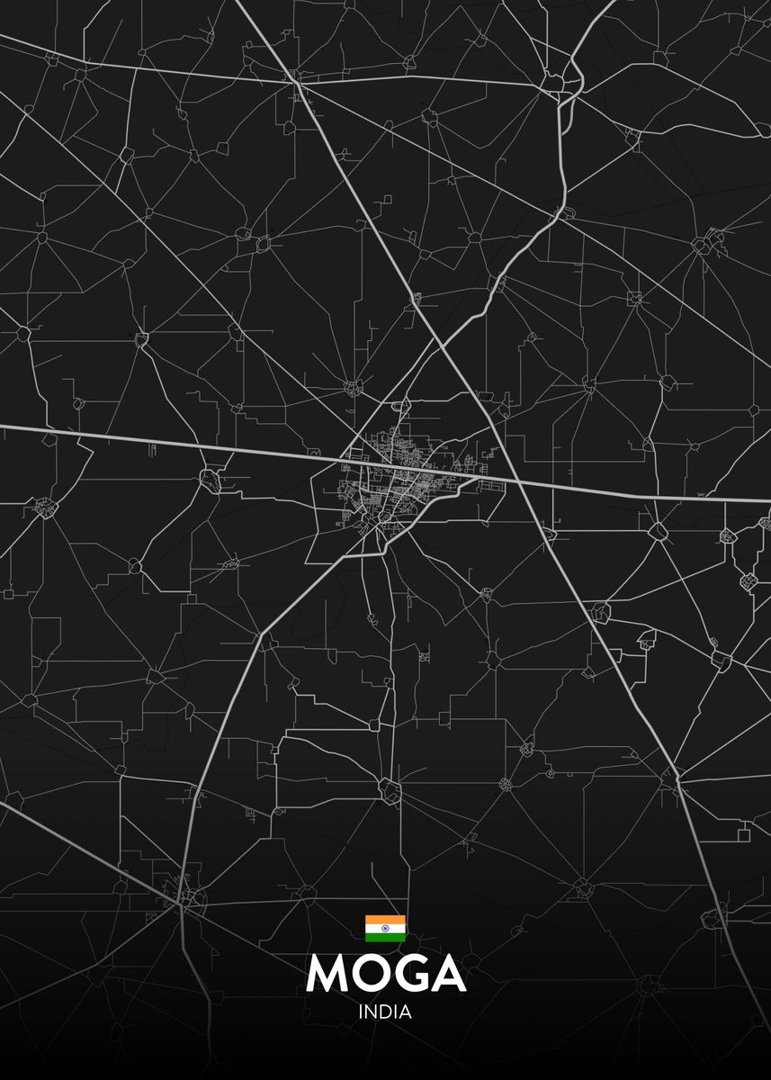 'Moga IN' Poster, picture, metal print, paint by IMR Designs | Displate