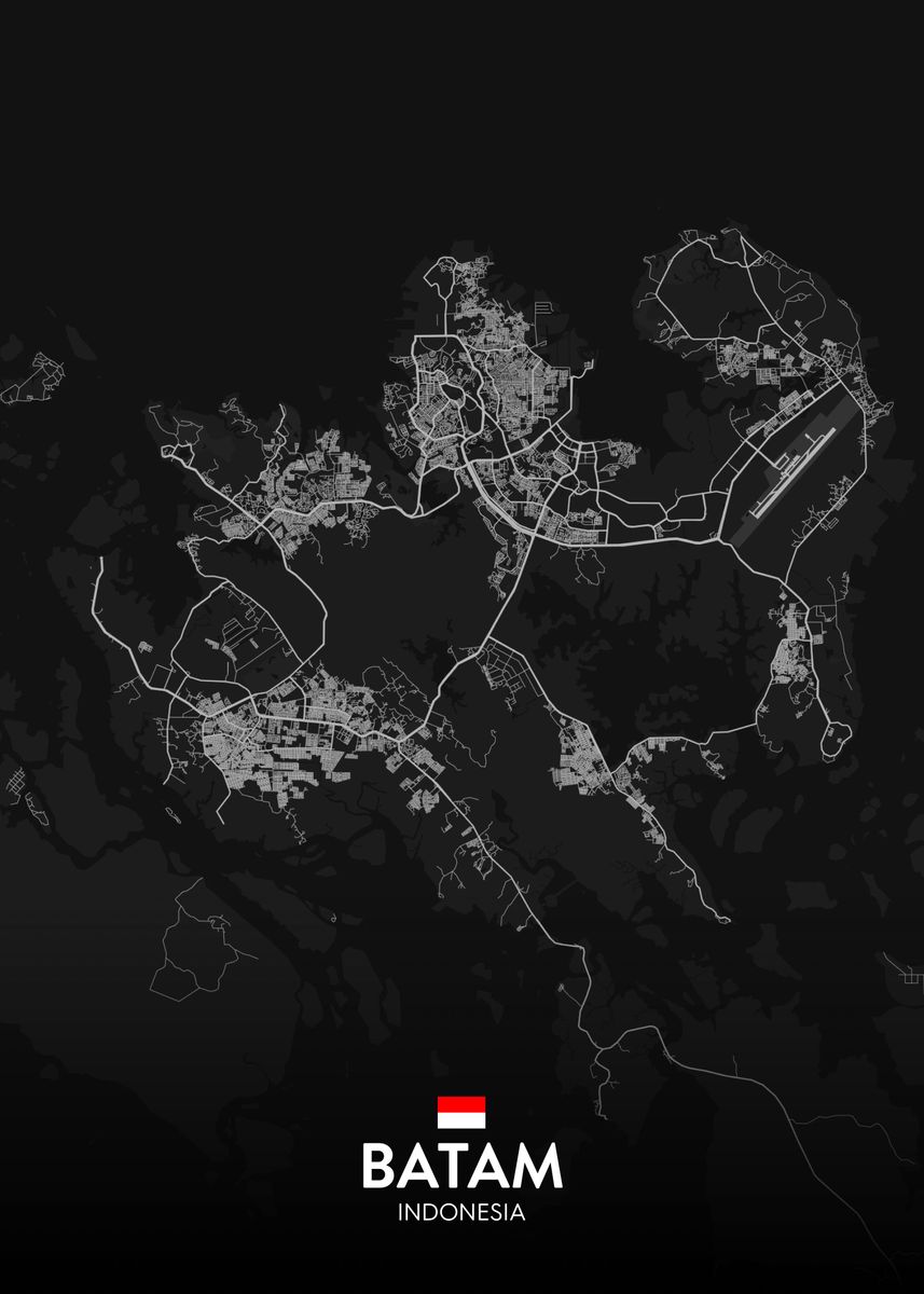 'Batam ID' Poster, picture, metal print, paint by IMR Designs | Displate