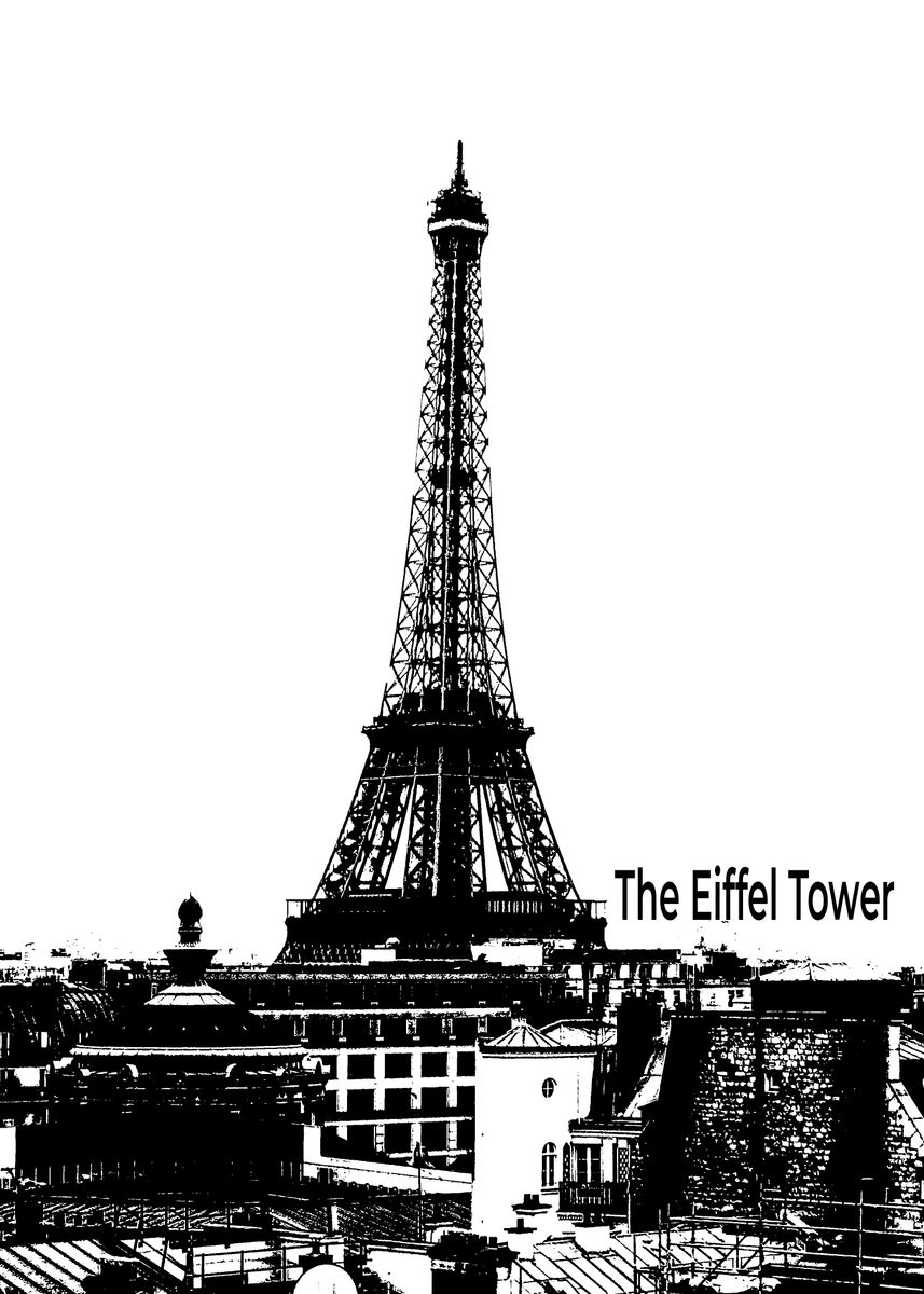 'Eiffel Tower' Poster, picture, metal print, paint by Masmus Art | Displate