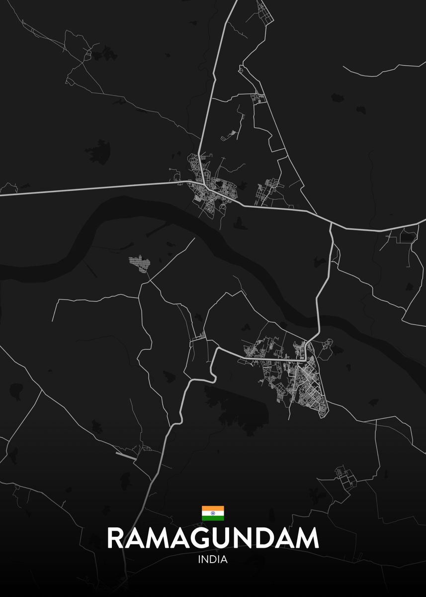 'Ramagundam IN' Poster, picture, metal print, paint by IMR Designs ...