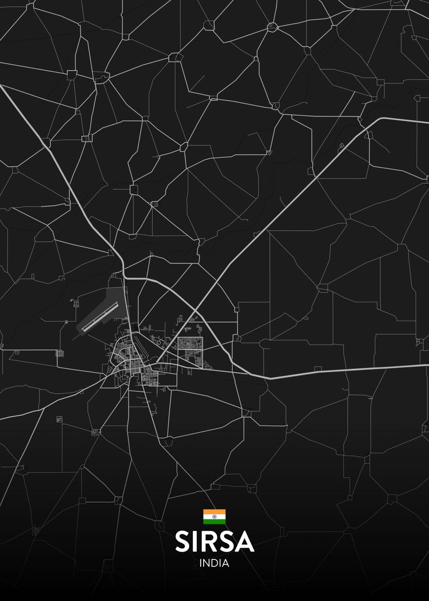 'Sirsa IN' Poster, picture, metal print, paint by IMR Designs | Displate