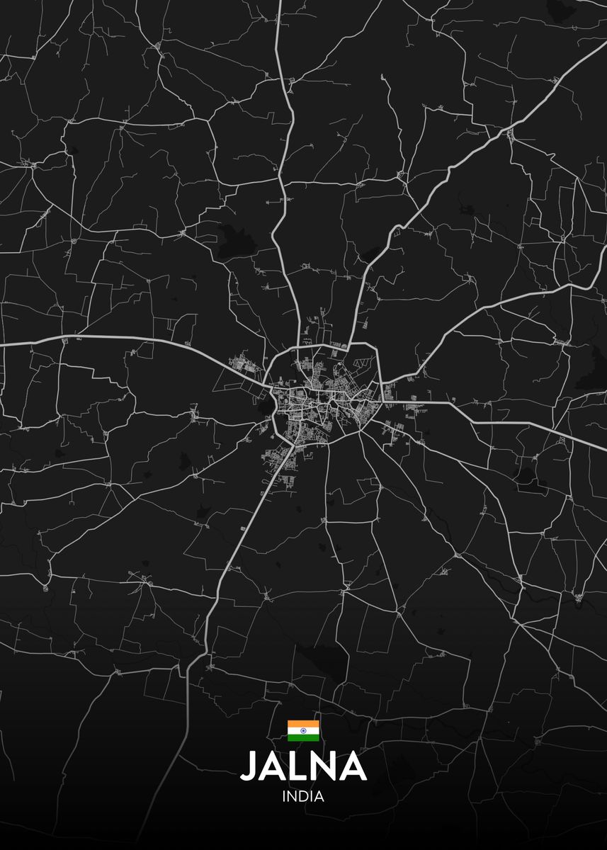 'Jalna IN' Poster, picture, metal print, paint by IMR Designs | Displate