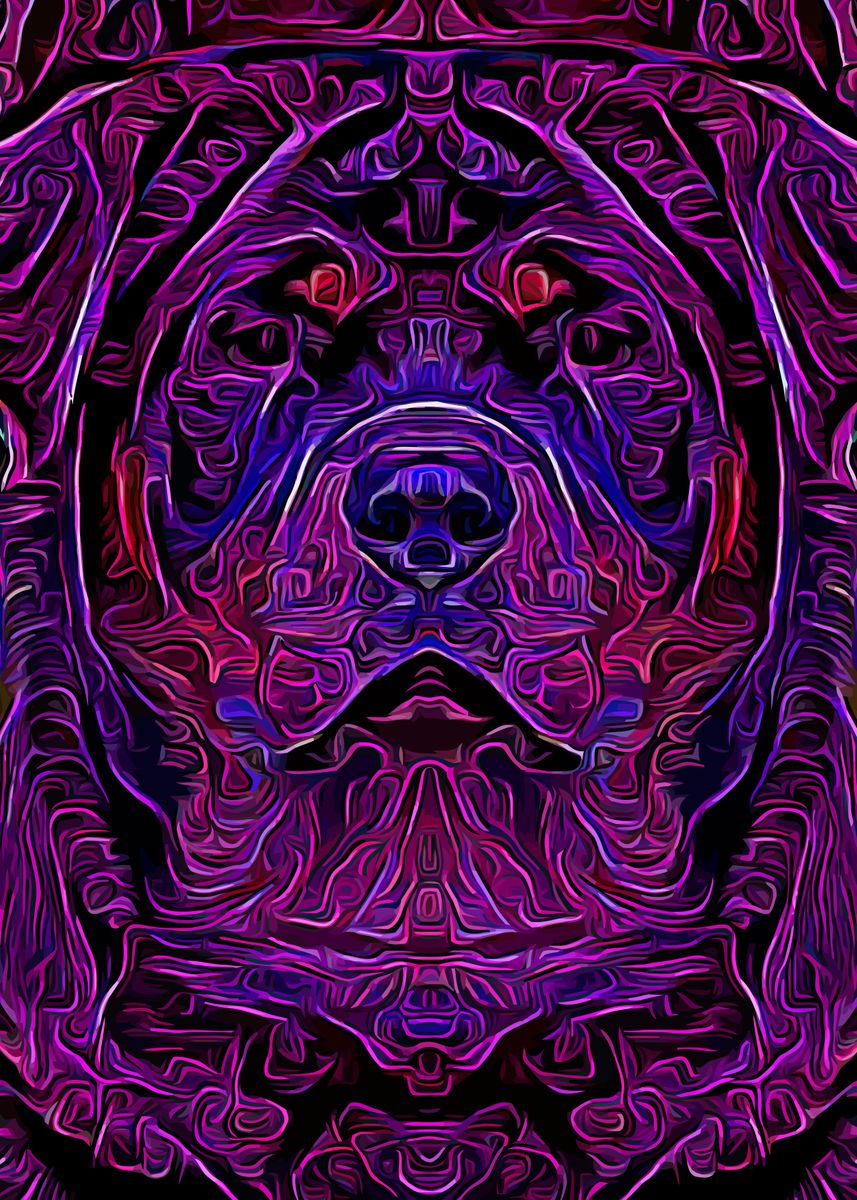 'Rottweiler Fantasy' Poster, picture, metal print, paint by MasterHead ...