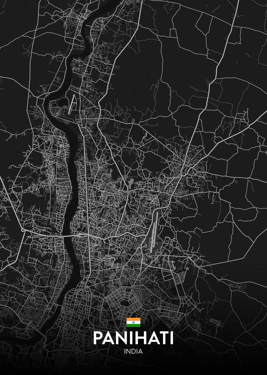 'Panihati IN' Poster, picture, metal print, paint by IMR Designs | Displate