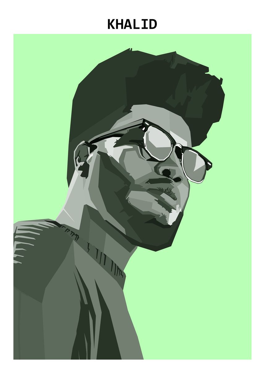 'Khalid singer' Poster, picture, metal print, paint by NGUYEN DINH LONG | Displate