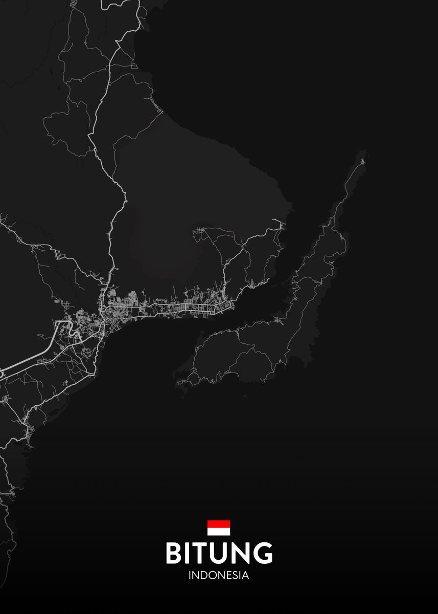 'Bitung ID' Poster, picture, metal print, paint by IMR Designs | Displate