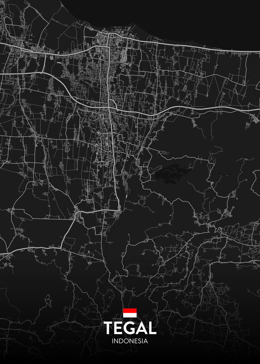 'Tegal ID' Poster, picture, metal print, paint by IMR Designs | Displate