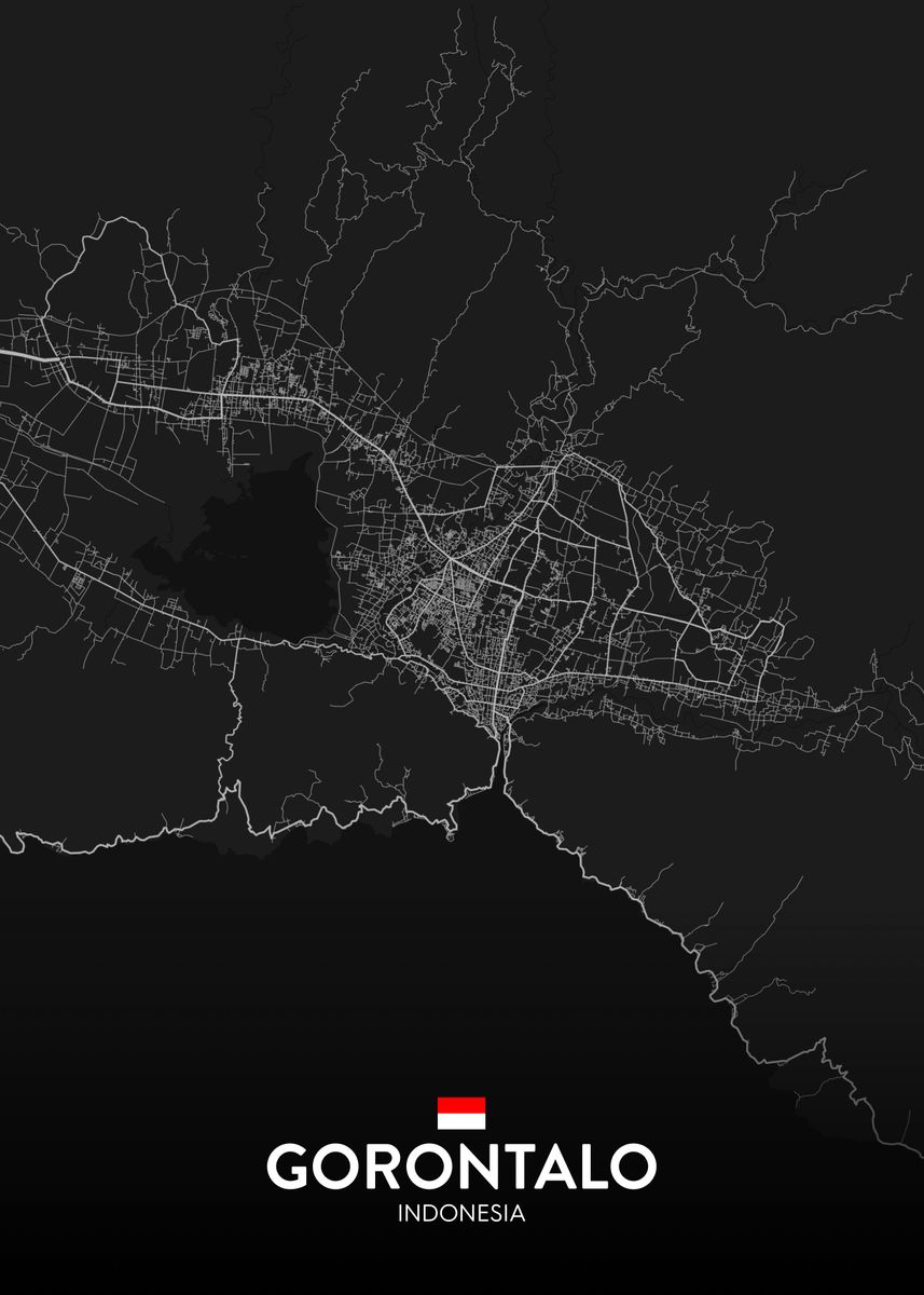 'Gorontalo ID' Poster, picture, metal print, paint by IMR Designs ...