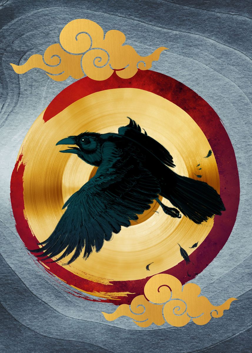 'Raven' Poster, picture, metal print, paint by Ishan Mishra | Displate