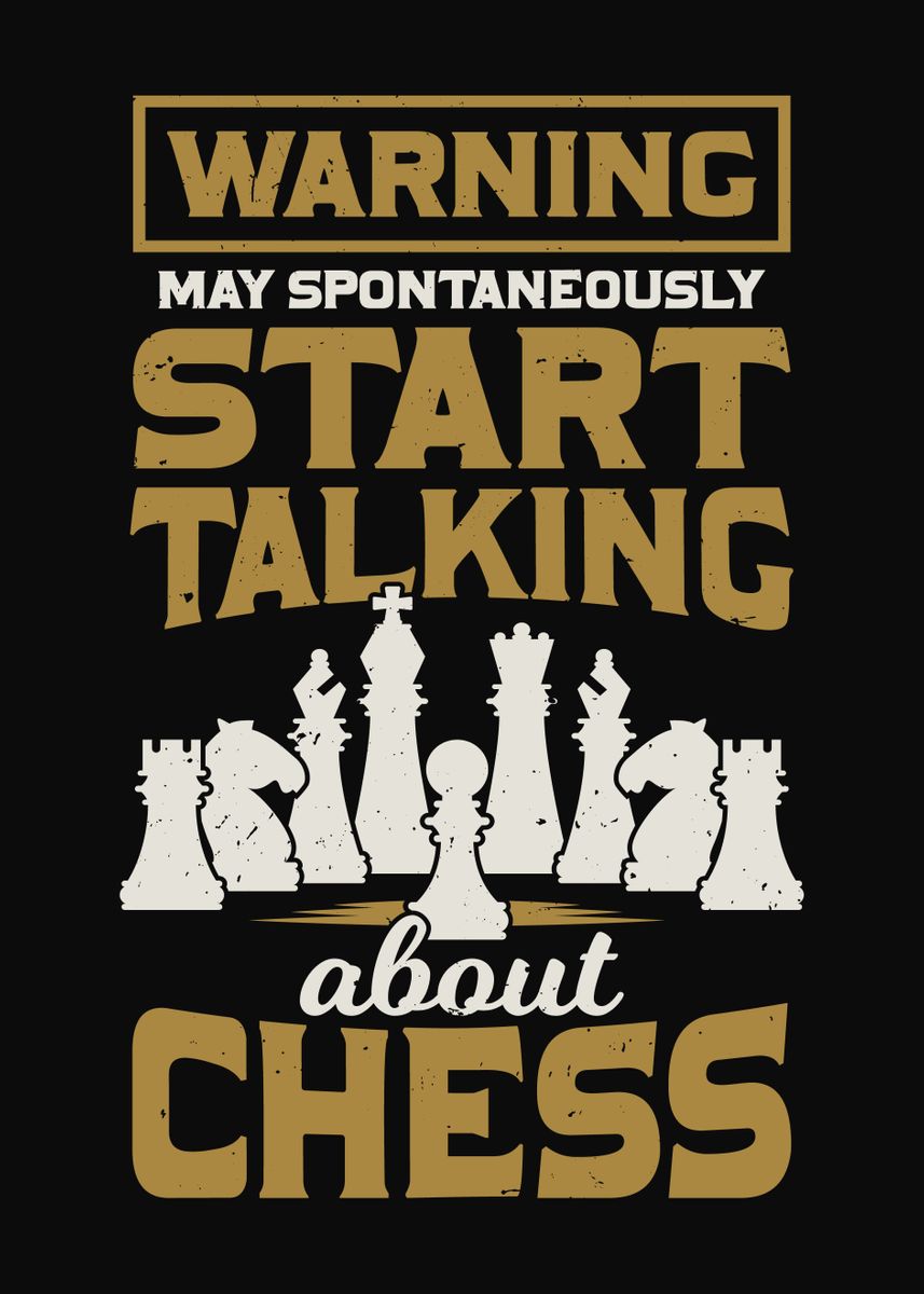 'Funny Chess Design' Poster, picture, metal print, paint by Marcel Doll ...