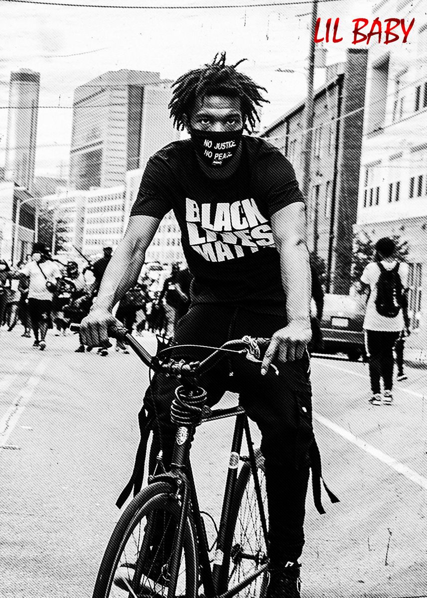 'Lil Baby Rapper' Poster, picture, metal print, paint by Hawysia Leyna ...