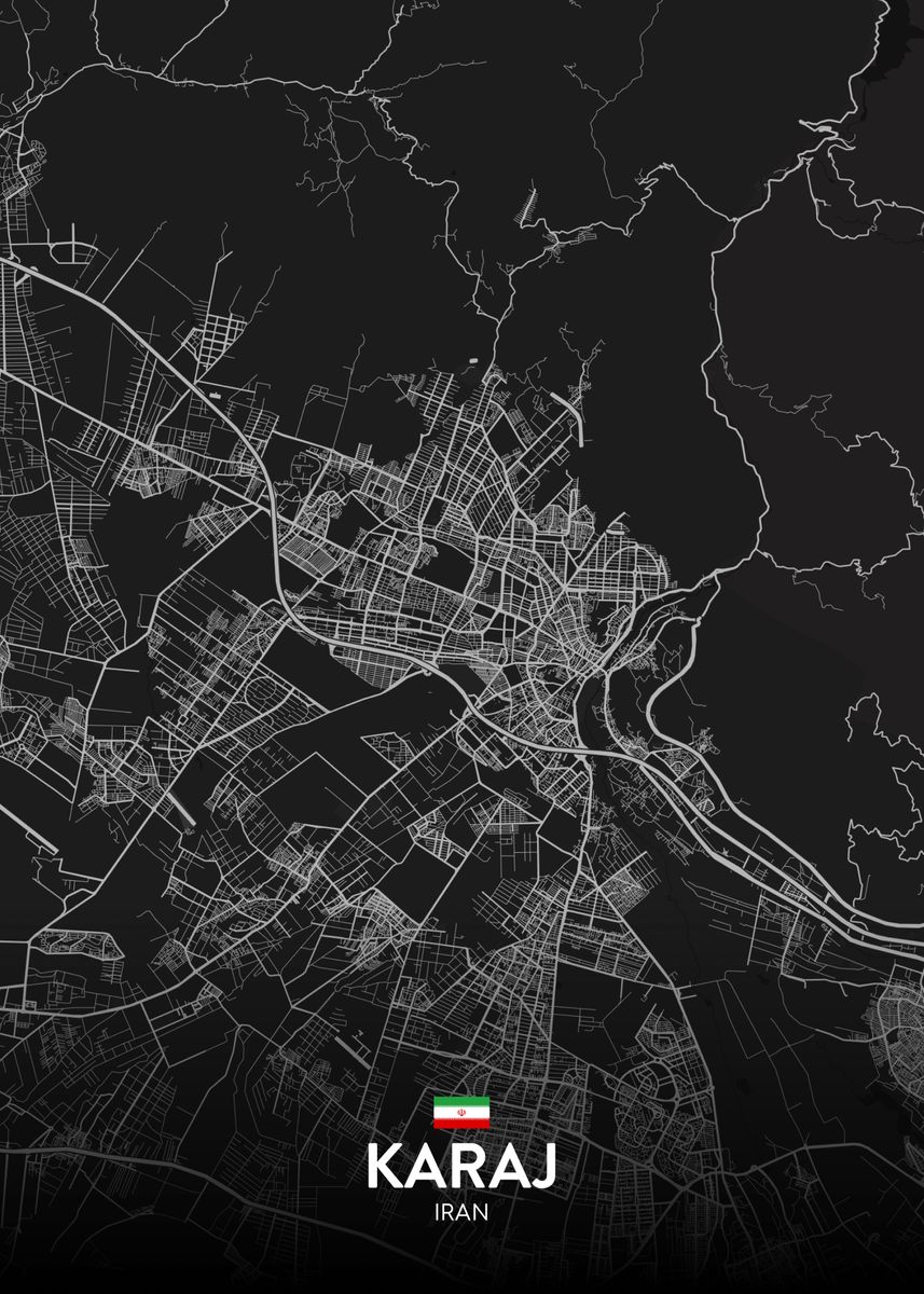 'Karaj IR' Poster by IMR Designs | Displate