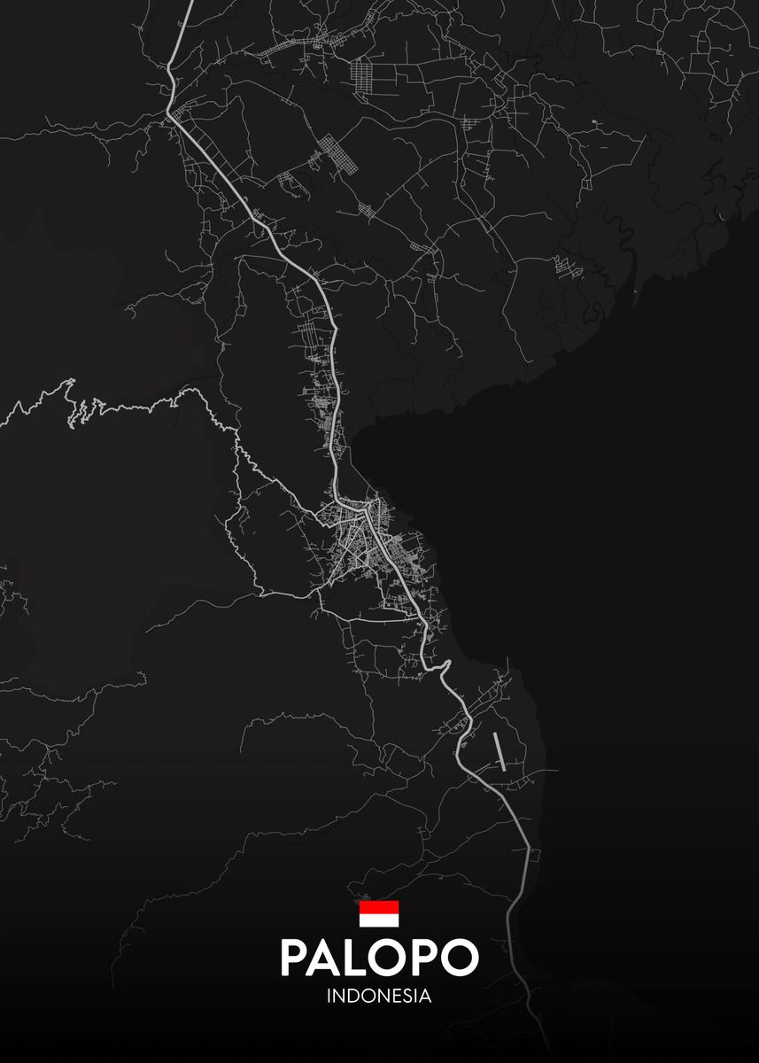 'Palopo ID' Poster, picture, metal print, paint by IMR Designs | Displate