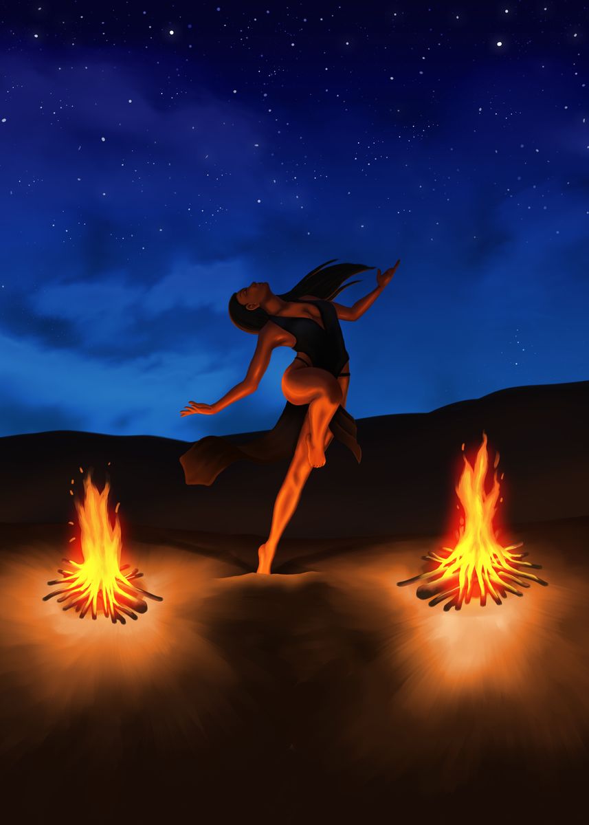 'Desert Dancer' Poster by Leanne Moulton | Displate