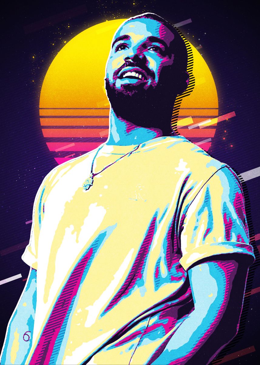 'Drake Rapper' Poster, picture, metal print, paint by chynna getty ...