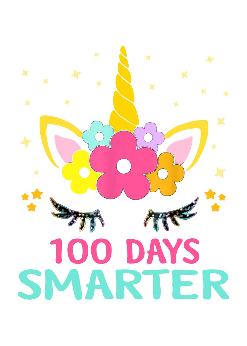 '100 Days Smarter' Poster, picture, metal print, paint by Sigit Nur ...