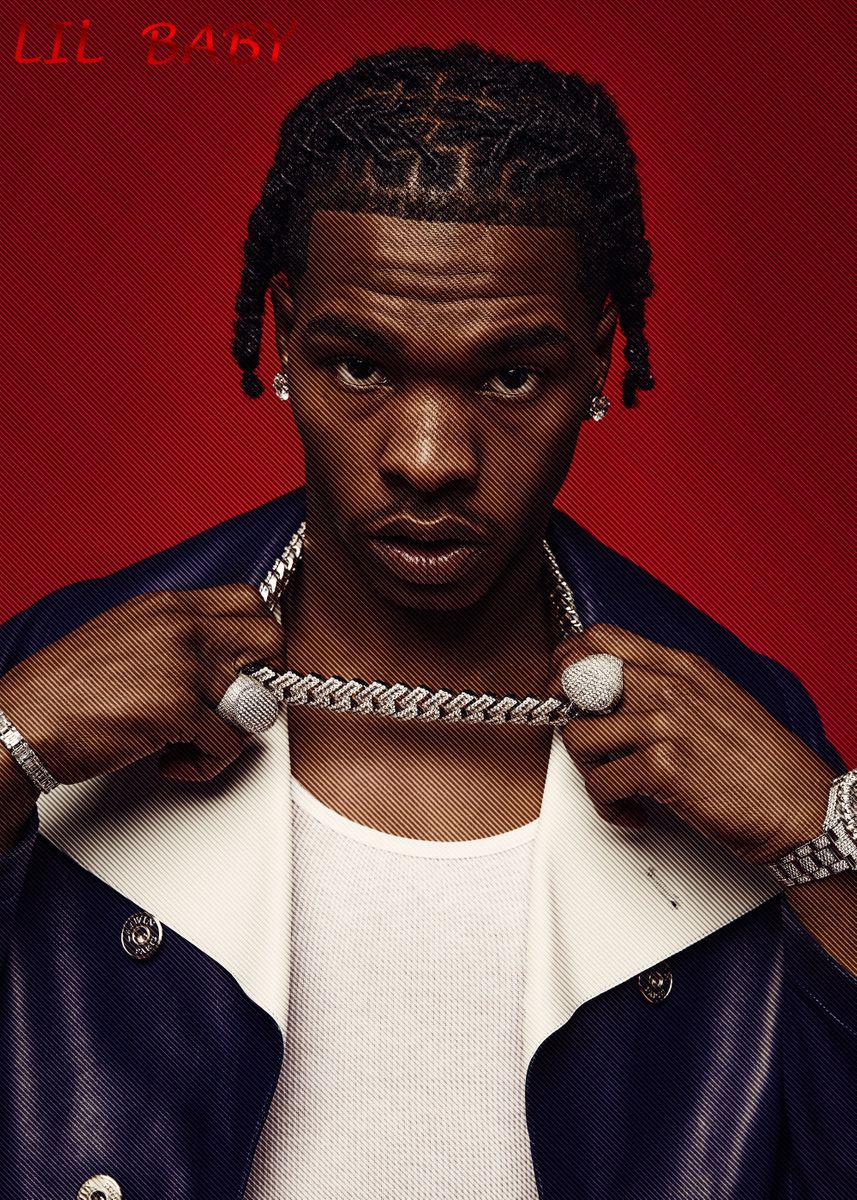 'Lil Baby Rapper' Poster, picture, metal print, paint by Hawysia Leyna ...