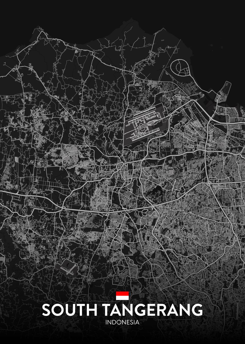 'South Tangerang ID' Poster by IMR Designs | Displate