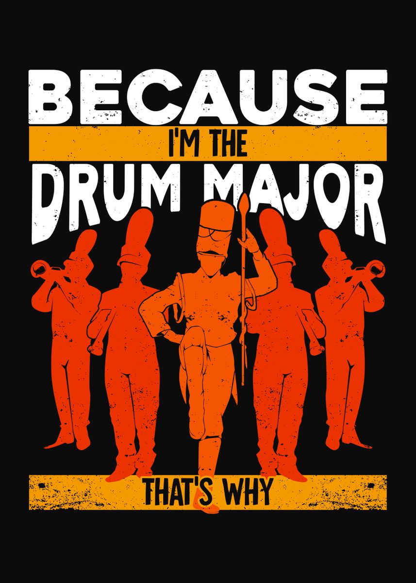 'Funny Drum Major Design' Poster by Marcel Doll | Displate