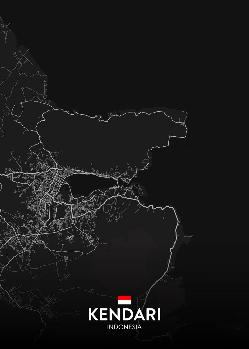 'Kendari ID' Poster, picture, metal print, paint by IMR Designs | Displate