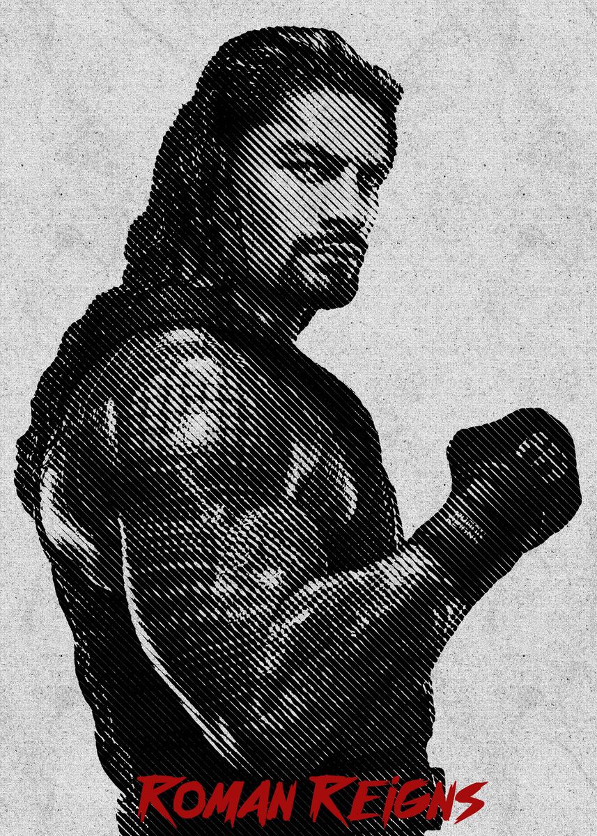 'Roman Reigns' Poster, picture, metal print, paint by Trending ...