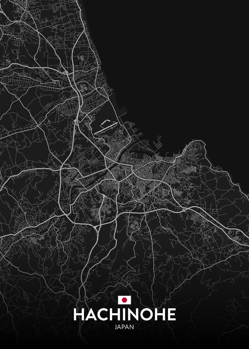 'Hachinohe JP' Poster, picture, metal print, paint by IMR Designs ...