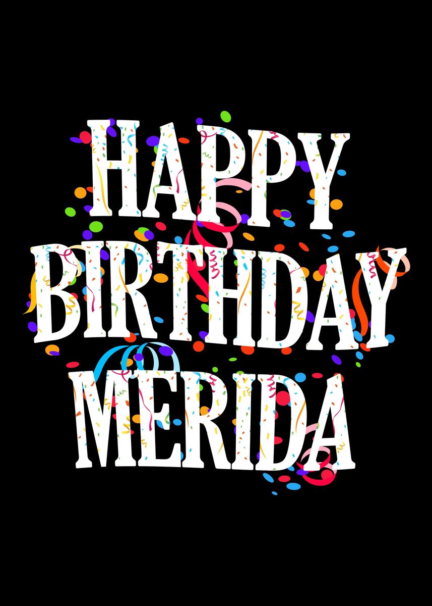 'Happy Birthday Merida' Poster by royalsigns | Displate