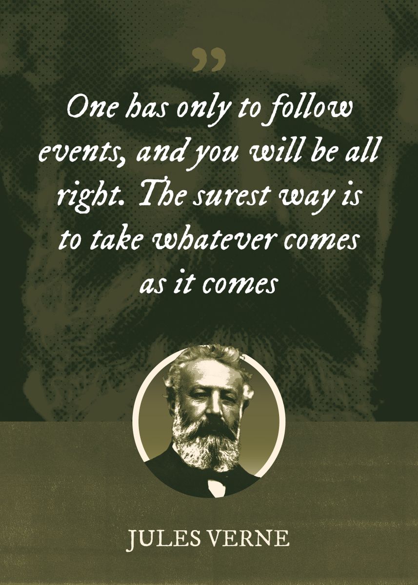 'One has only to follow ' Poster, picture, metal print, paint by ...