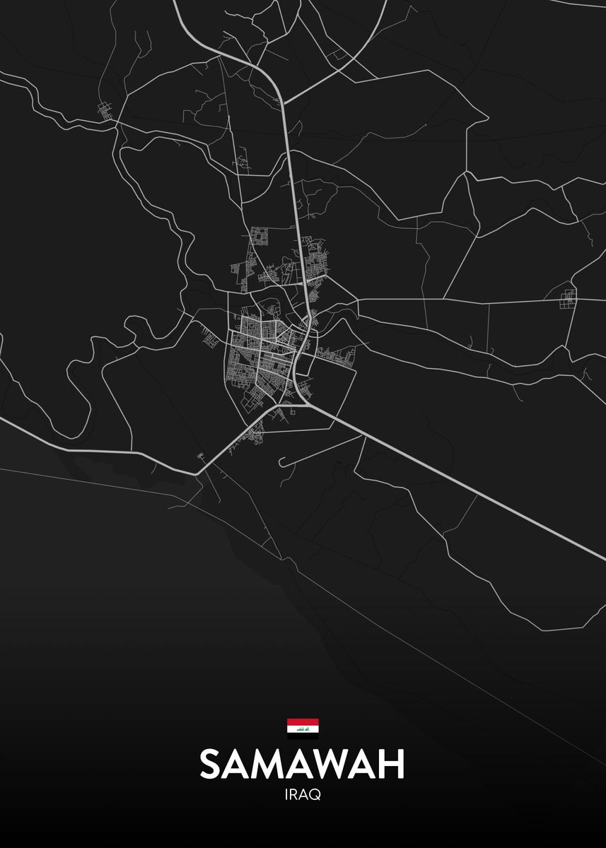 'Samawah IQ' Poster, picture, metal print, paint by IMR Designs | Displate