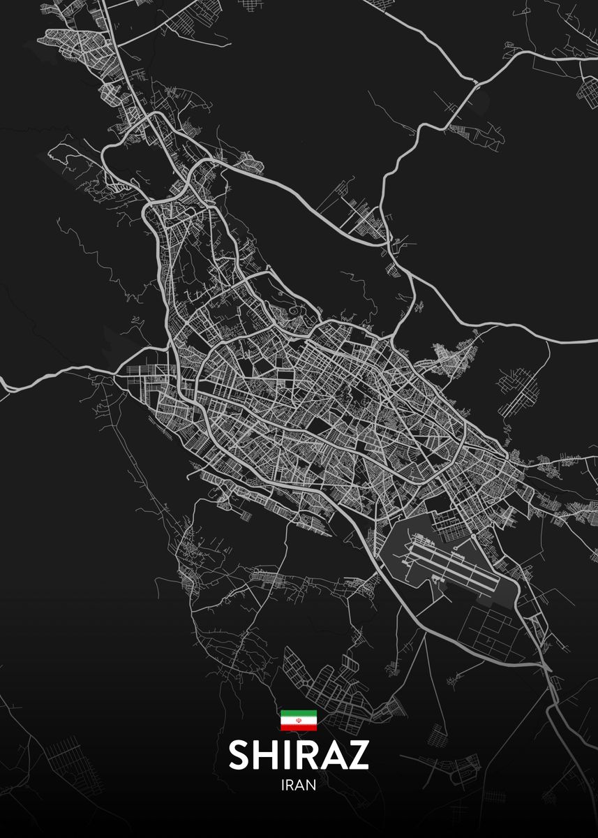 'Shiraz IR' Poster, picture, metal print, paint by IMR Designs | Displate