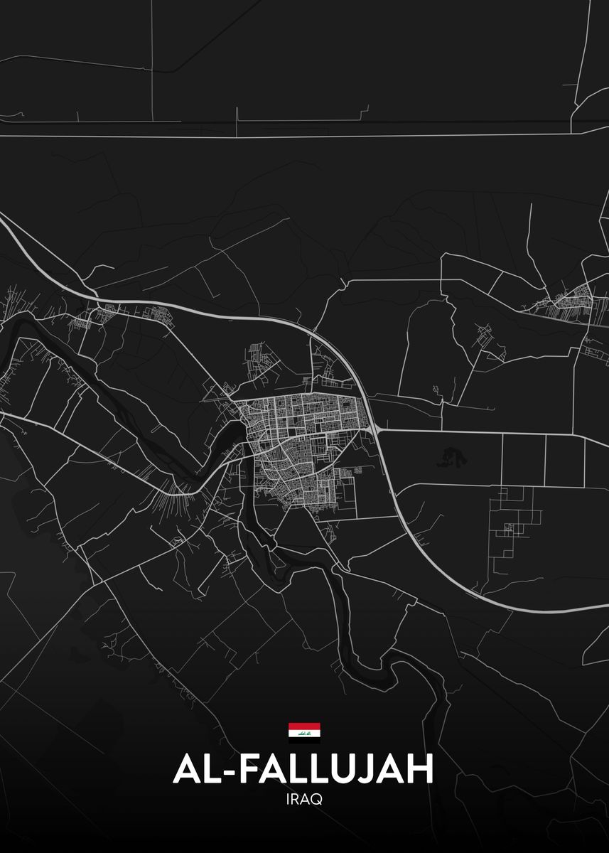 'Al Fallujah IQ' Poster, picture, metal print, paint by IMR Designs ...