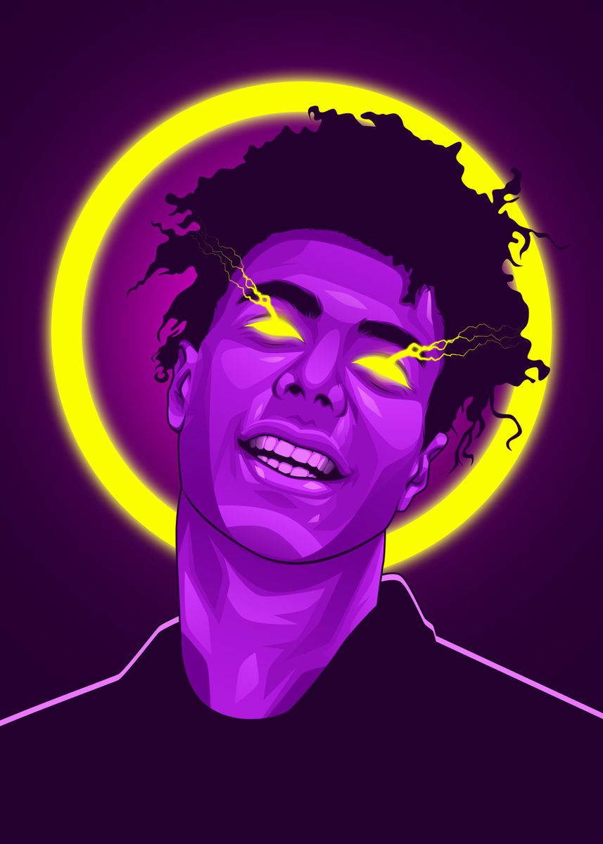 'Blueface Rapper' Poster by Colorize Studio | Displate
