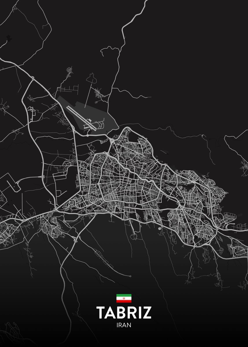 'Tabriz IR' Poster, picture, metal print, paint by IMR Designs | Displate