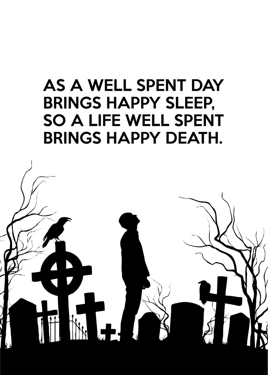 'Die Happy' Poster, picture, metal print, paint by ABConcepts | Displate