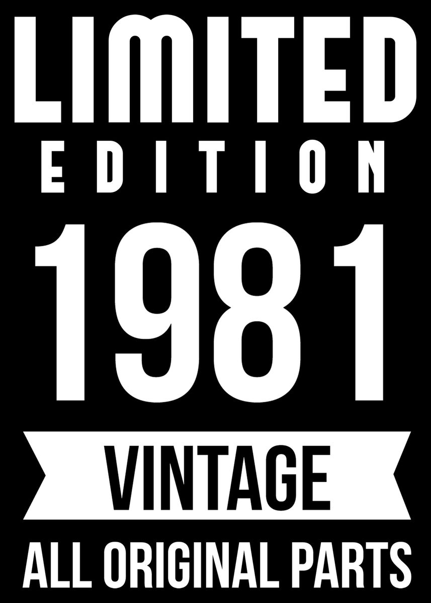 'Limited Edition 1981' Poster by Max Ronn | Displate