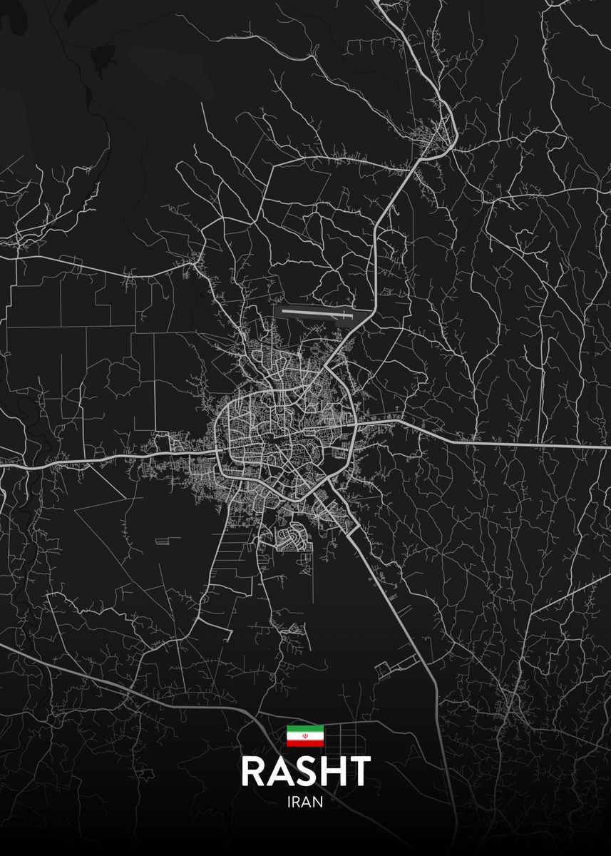 'Rasht IR' Poster, picture, metal print, paint by IMR Designs | Displate