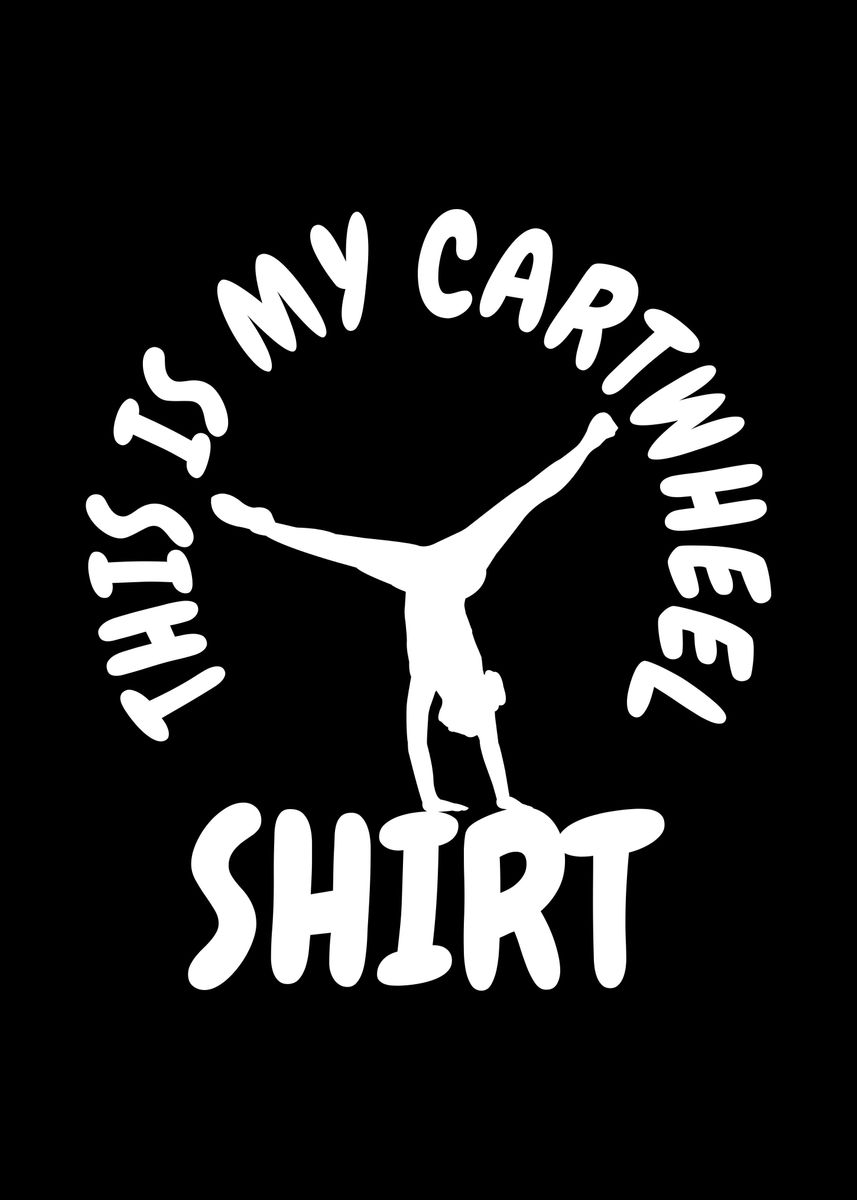 'Cartwheel Gymnastics' Poster, picture, metal print, paint by Mealla ...
