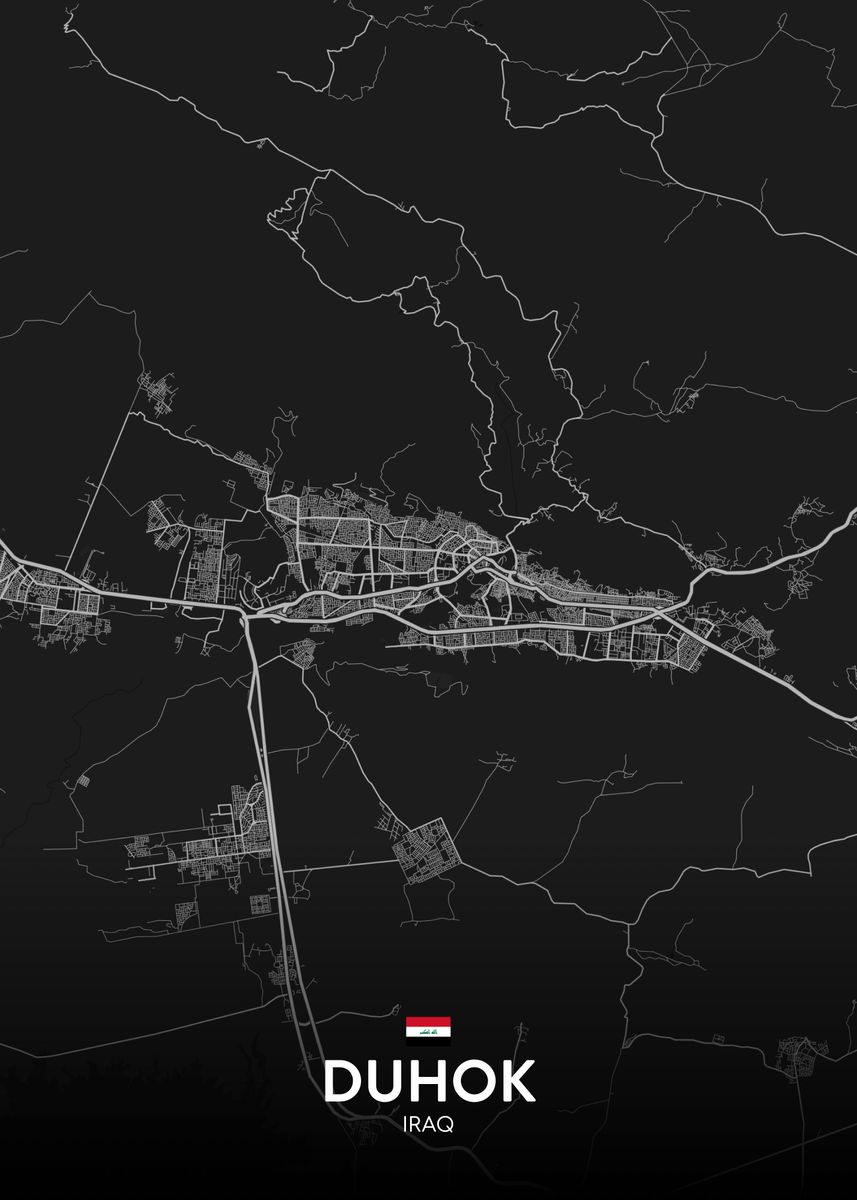 'Duhok IQ' Poster, picture, metal print, paint by IMR Designs | Displate