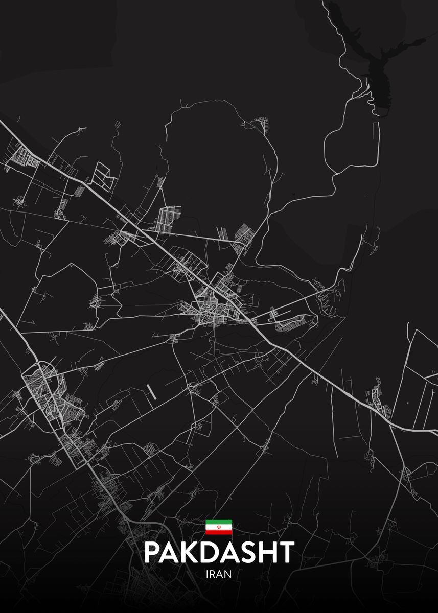 'Pakdasht IR' Poster, picture, metal print, paint by IMR Designs | Displate