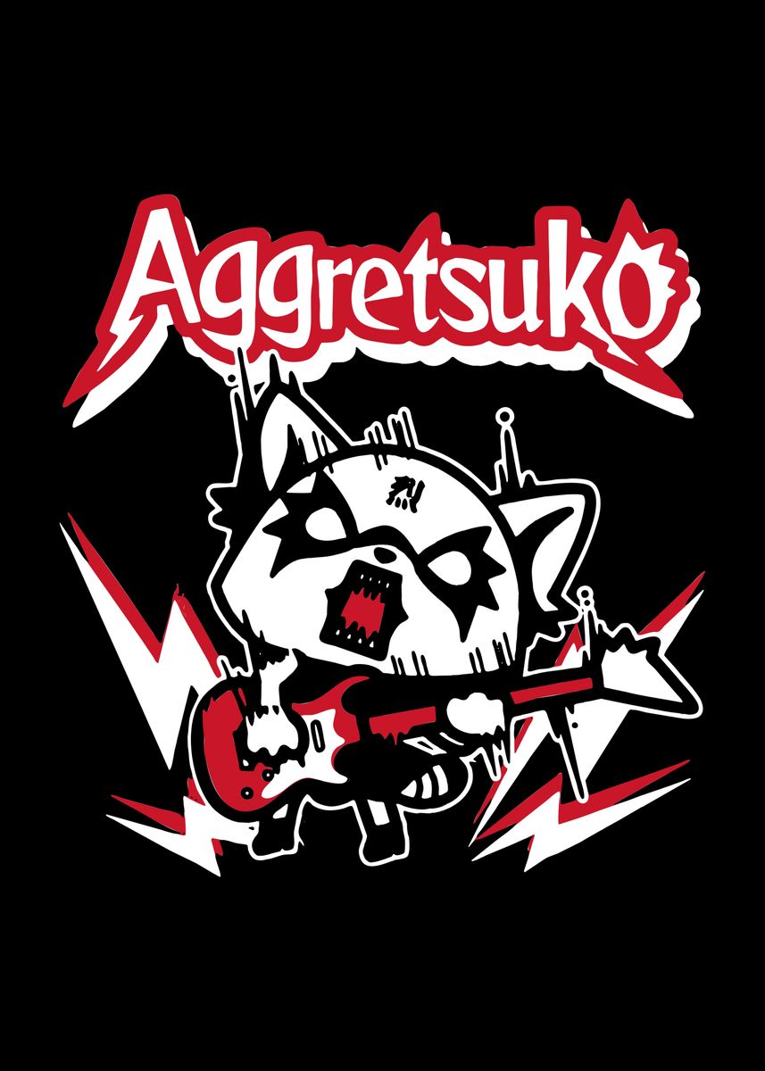 'Aggretusko mad' Poster, picture, metal print, paint by riyadi elyas ...