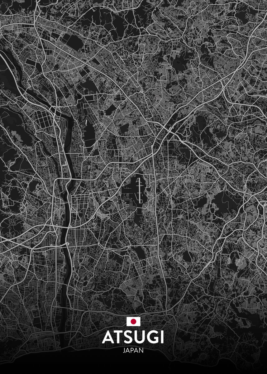 'Atsugi JP' Poster, picture, metal print, paint by IMR Designs | Displate