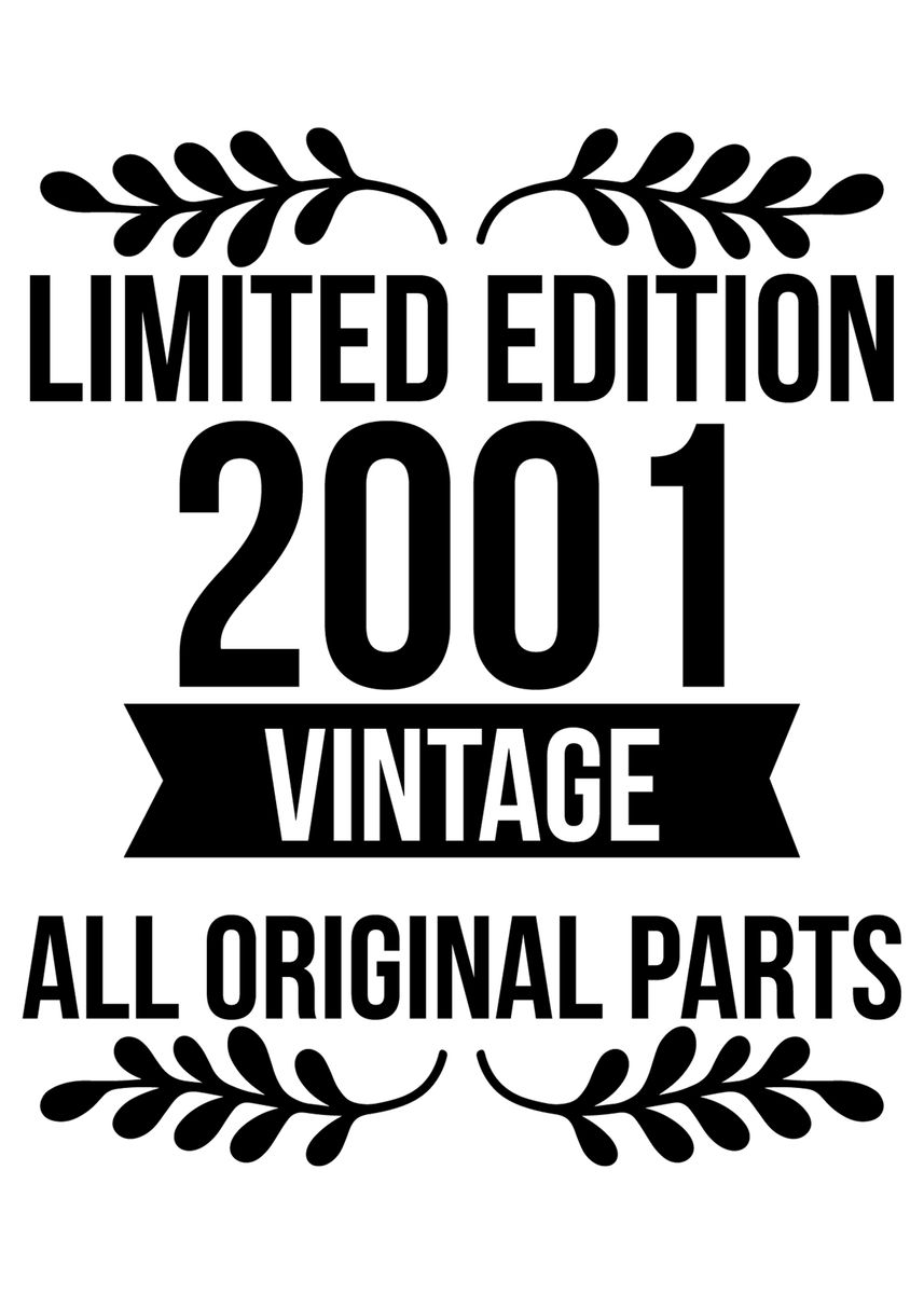 'Born 2001 Limited Edition ' Poster, picture, metal print, paint by Max ...